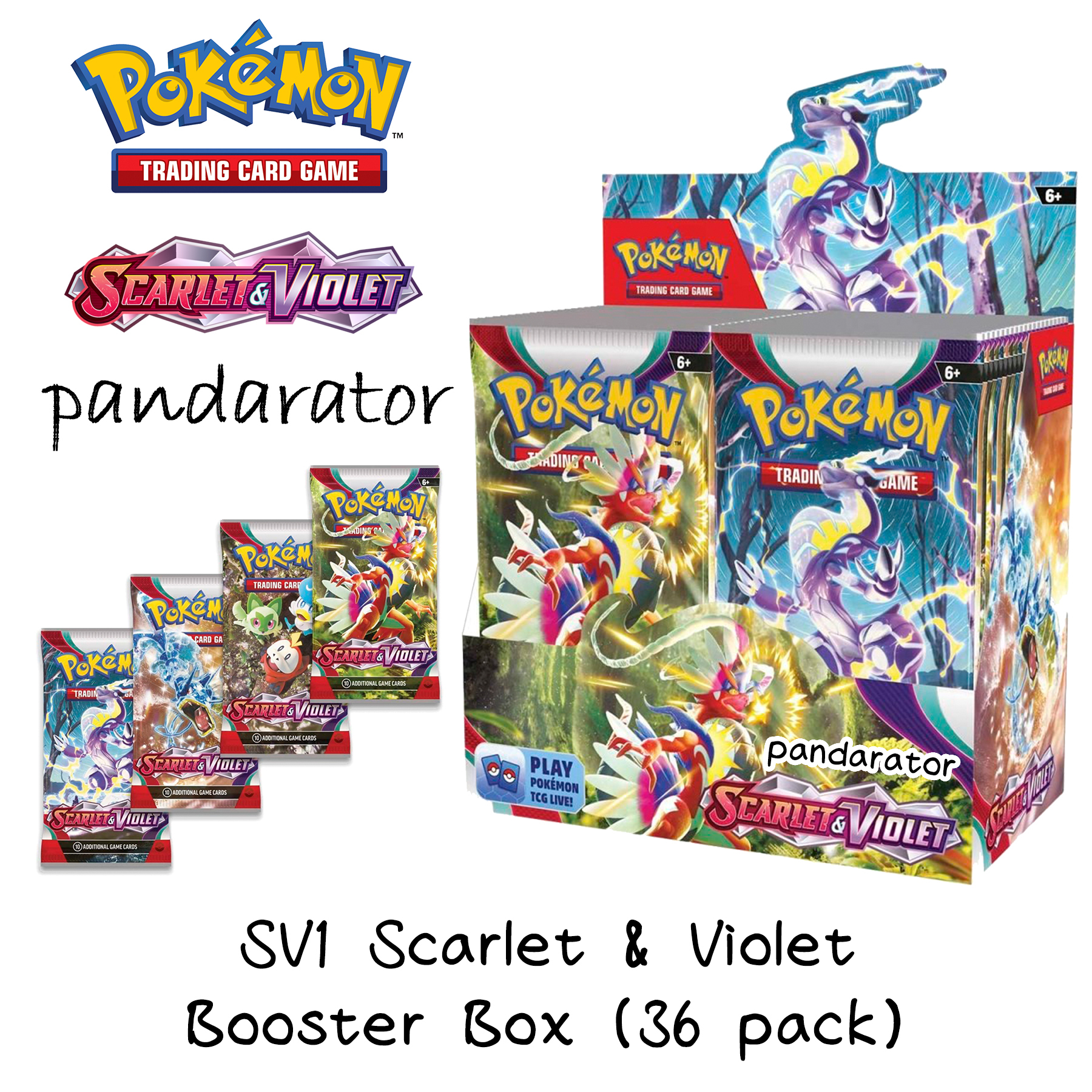 SV1 Scarlet & Violet Booster Box 原盒 (36 pack)