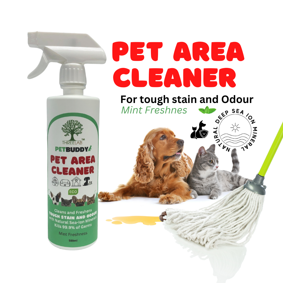 ThreeLab Pet Area Cleaner Cleans for Tough Stain & Odor