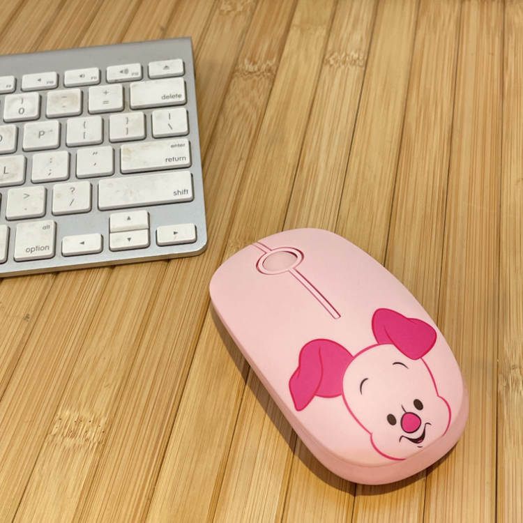 迪士尼小豬無線鍵盤滑鼠套裝 無線滑鼠