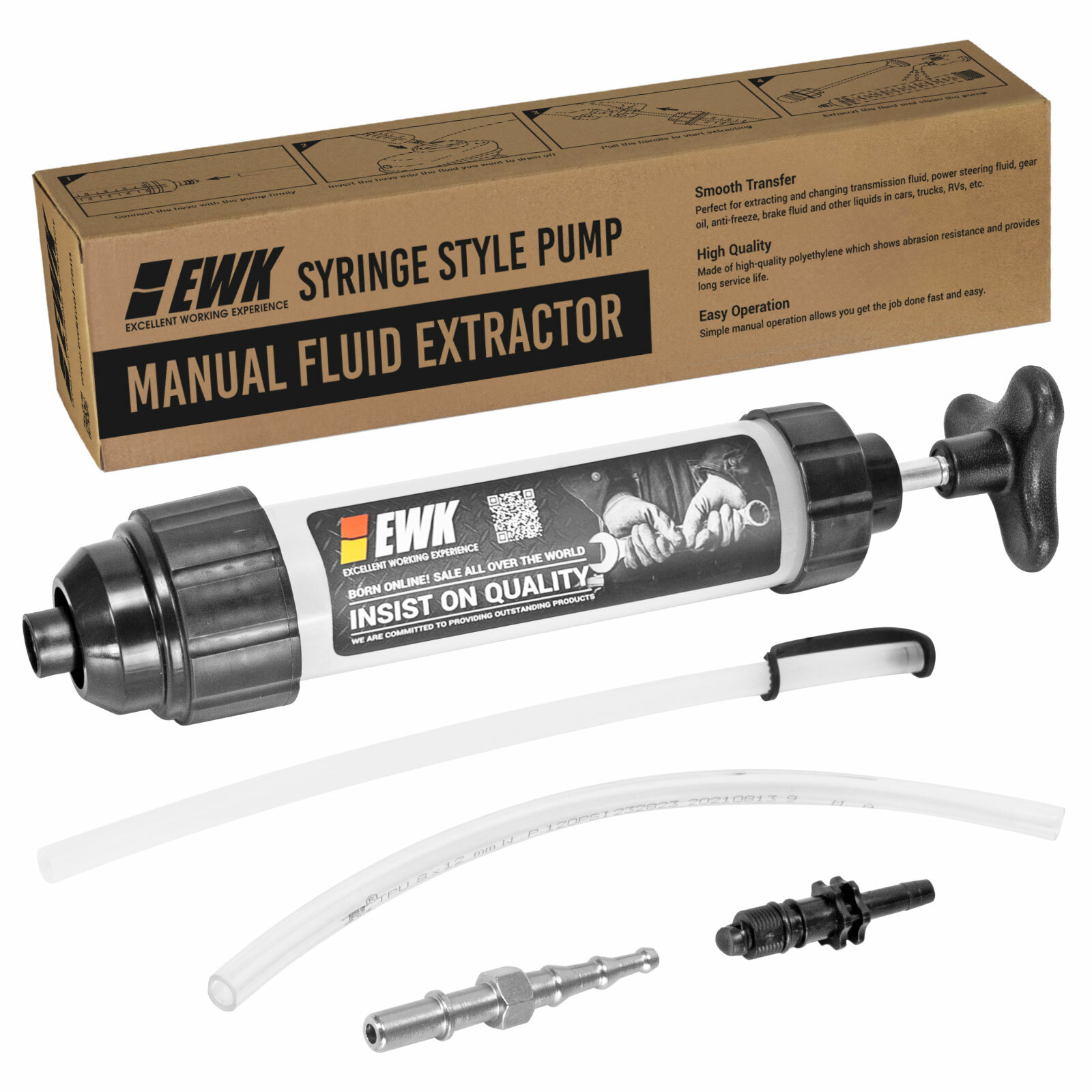 350ml Manual Fluid Syringe Pump Oil Extractor | EWK