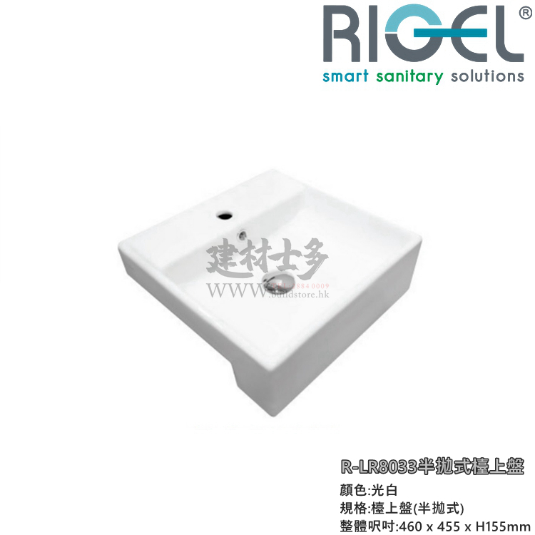 2025年-新加坡 No.1 RIGEL R-LR8033 半拋式方檯上盤