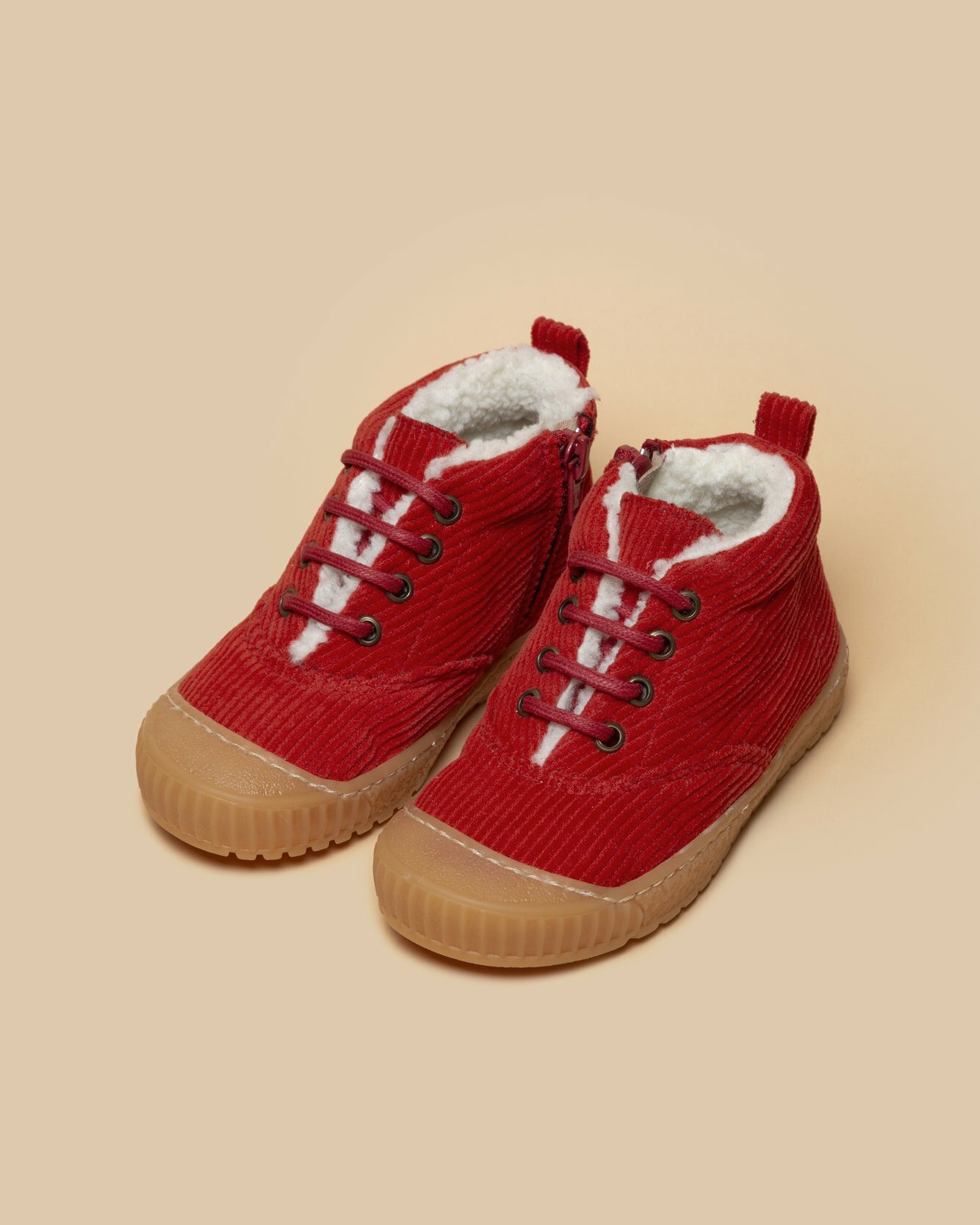 WE A FAMILY | 榆樹紅鋪棉高筒靴 Elm Plimsolls Red
