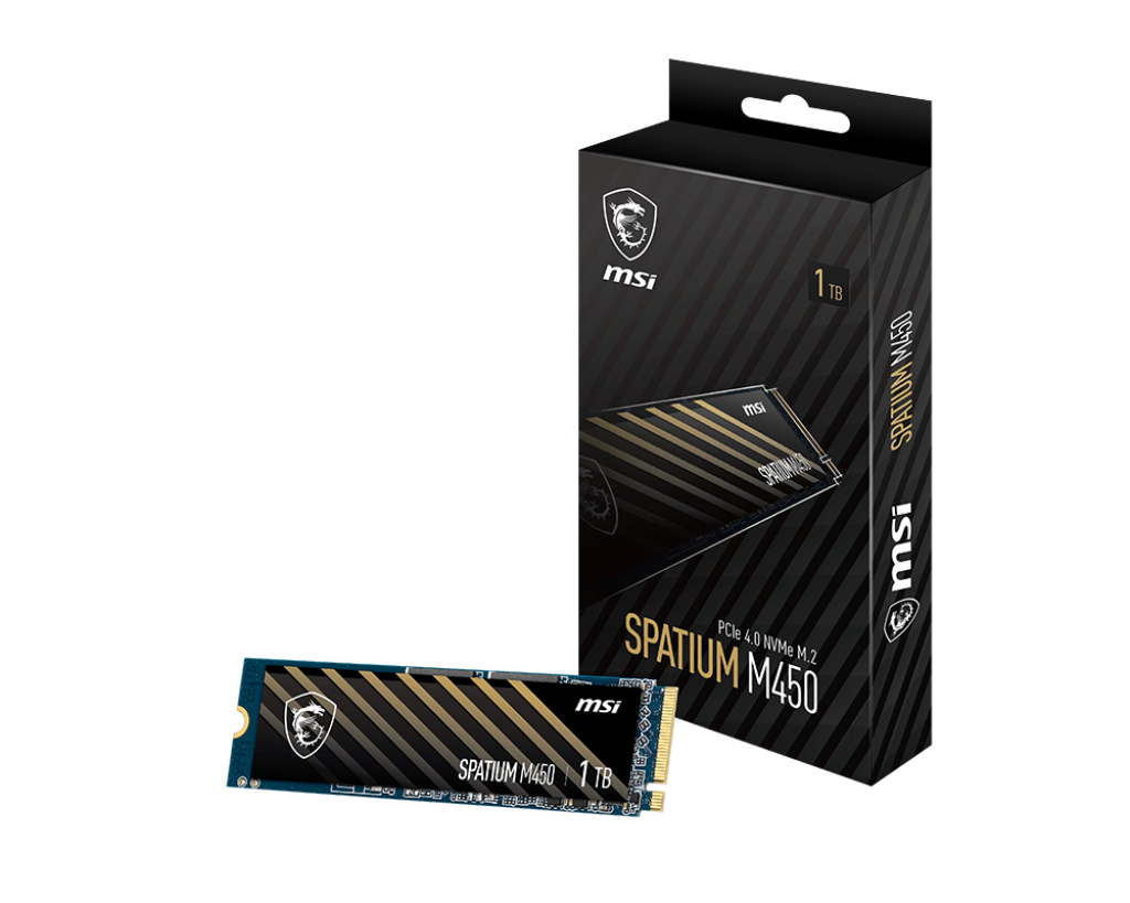 MSI SSD 固態硬碟 SPATIUM M450 PCIe 4.0 NVMe M.2 (HD-M4505G）