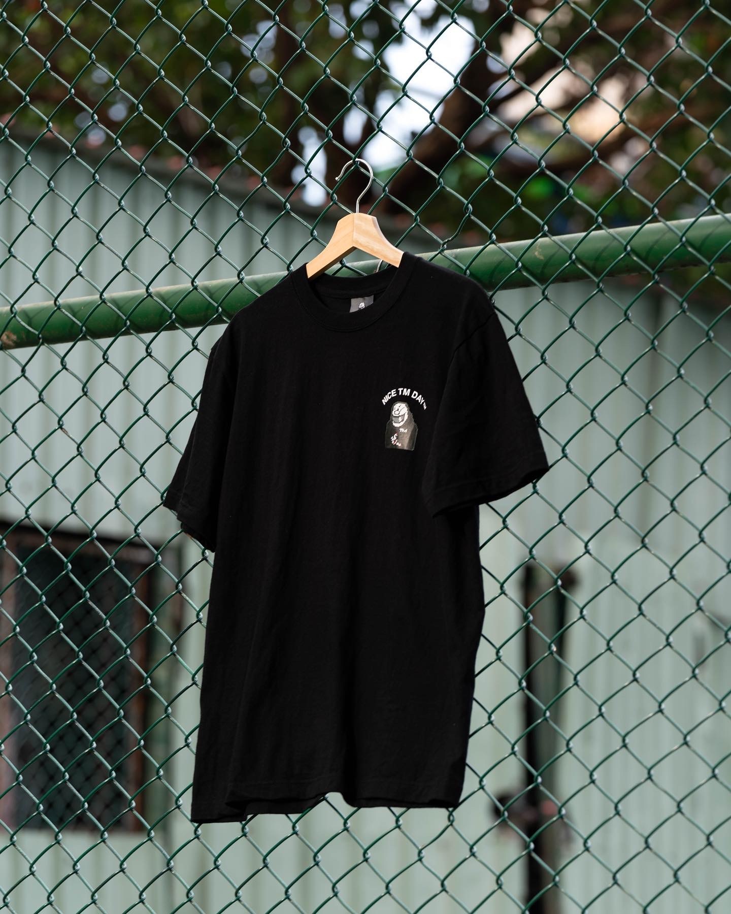 NICE TM DAY Black T-Shirt“｜