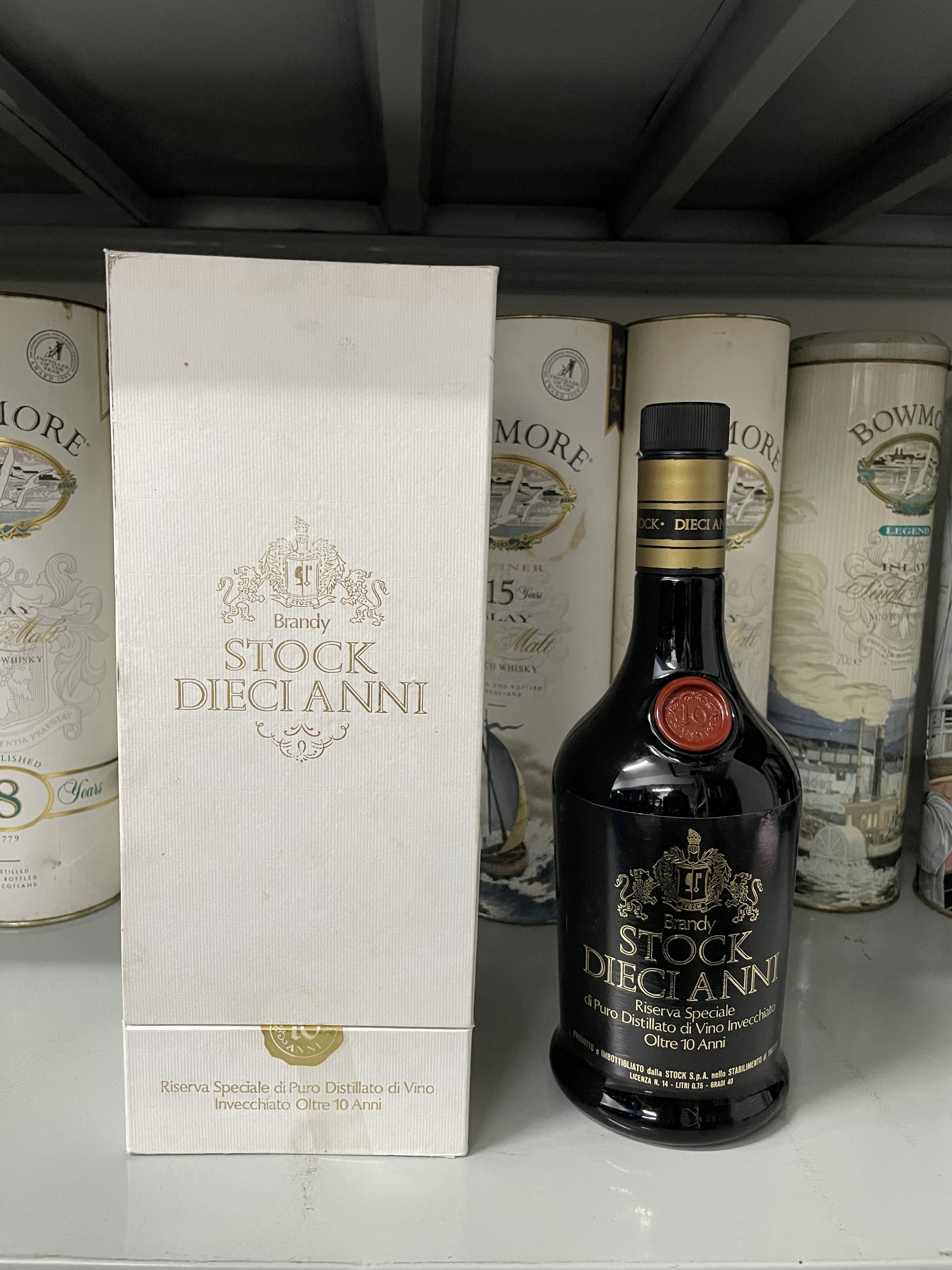 Stock Dieci Anni Brandy 10 Years (1960s-1970s) 40% 75cl