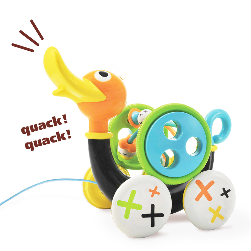 以色列 Yookidoo 串珠呱呱鴨拉車