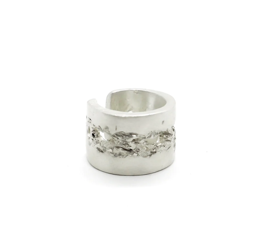 BROKEN EAR CUFF WHITE