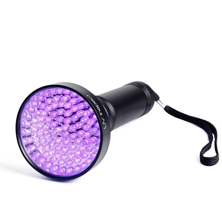 Haierc 100 LEDs UV FLASHLIGHT 專業紫外光探測器