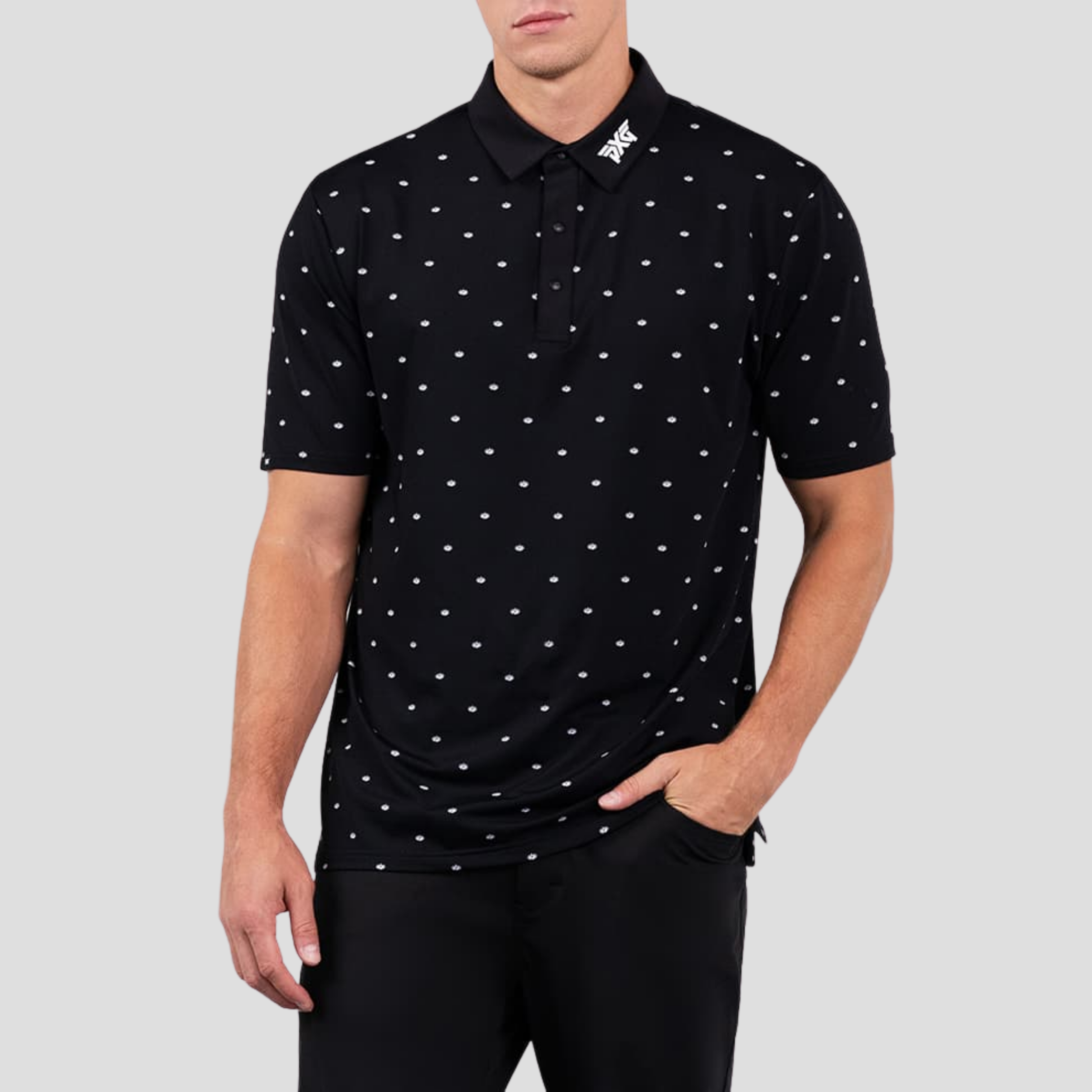 Succulent Print Polo