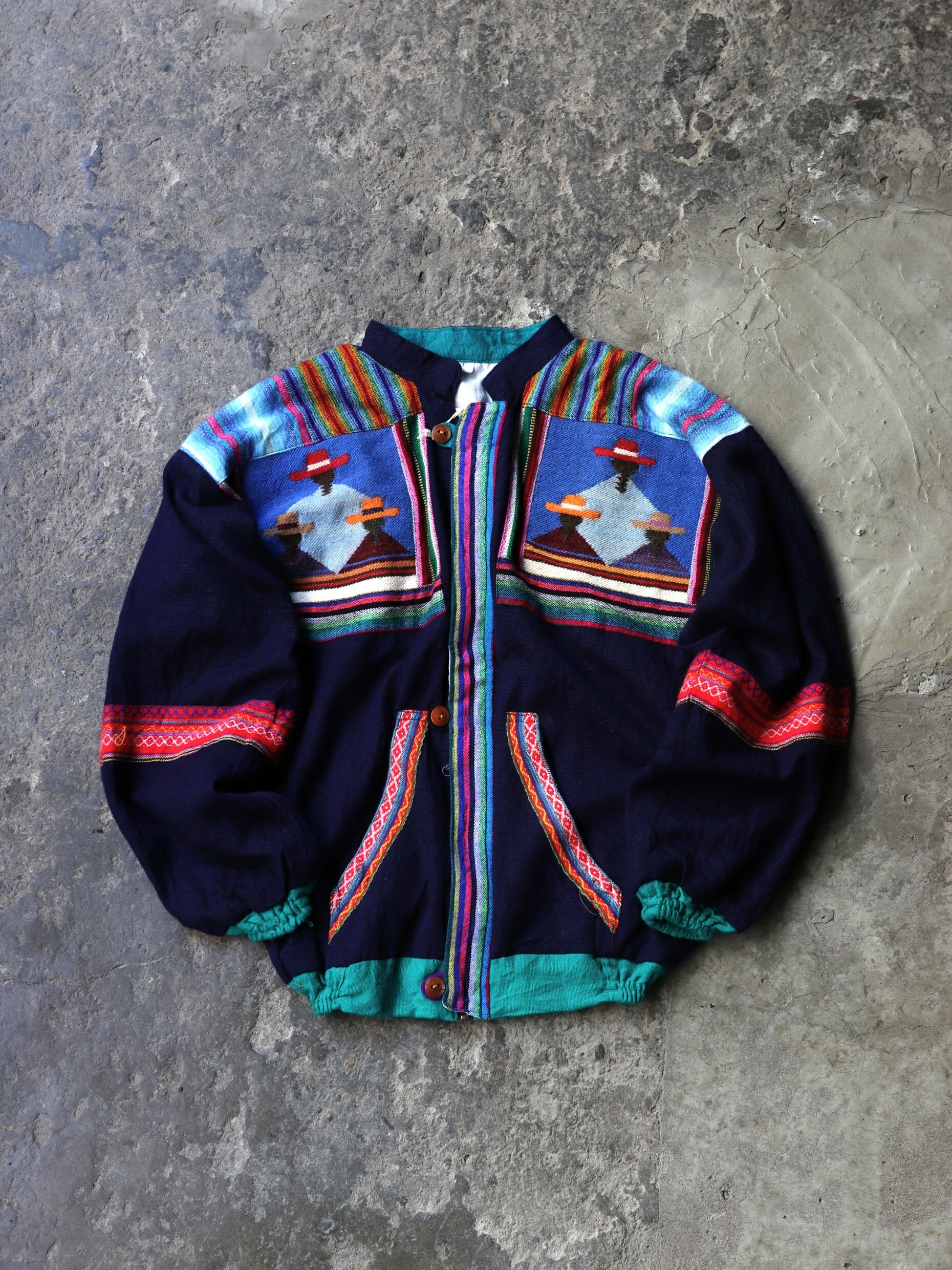 Guatemalan Woven Jacket / 瓜地馬拉 織布 立領外套