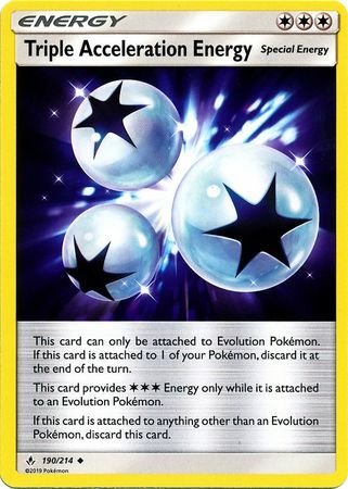 Triple Acceleration Energy - 190/214 - Uncommon Reverse