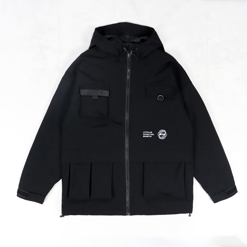 RETOP 工裝系列 潮走山系多口袋工裝外套 黑| RETOP原創潮流服飾品牌