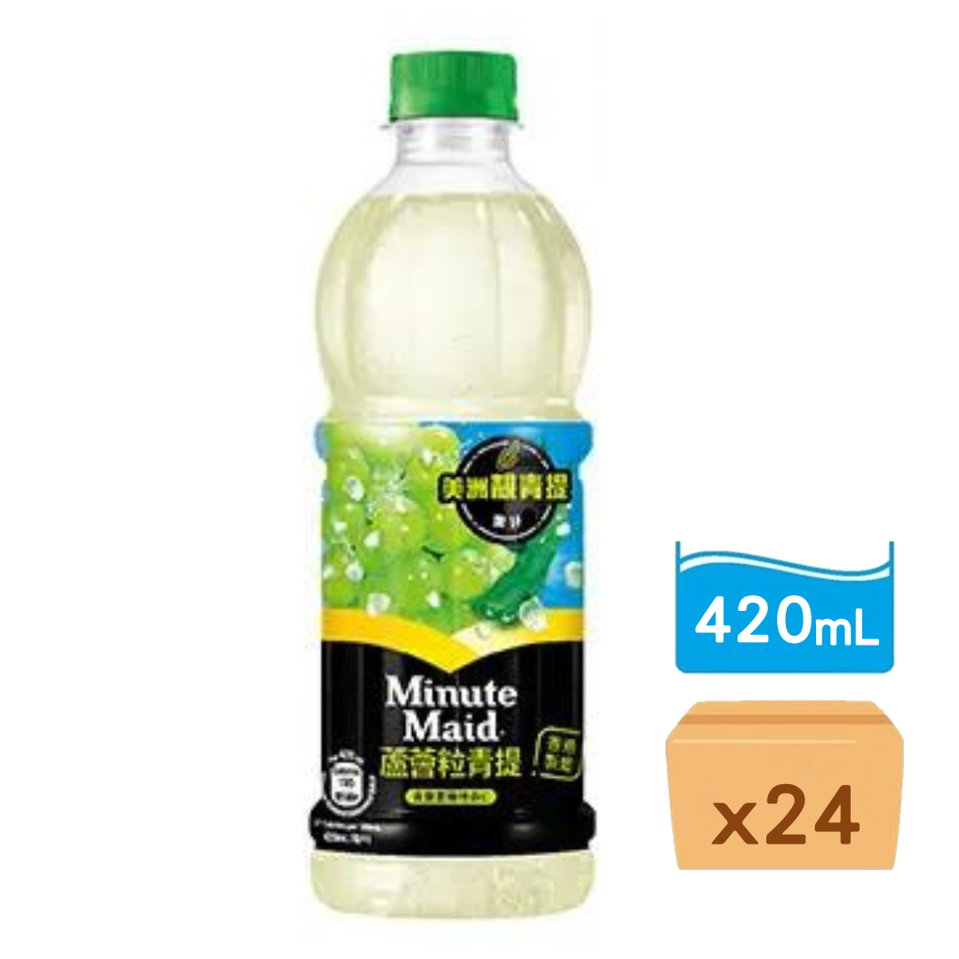 美粒果-蘆薈粒青提 420ml x 24支