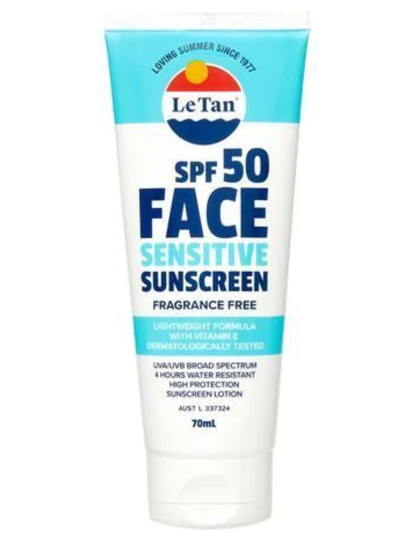 Le Tan SPF50 Face Sensitive Sunscreen - 70ml