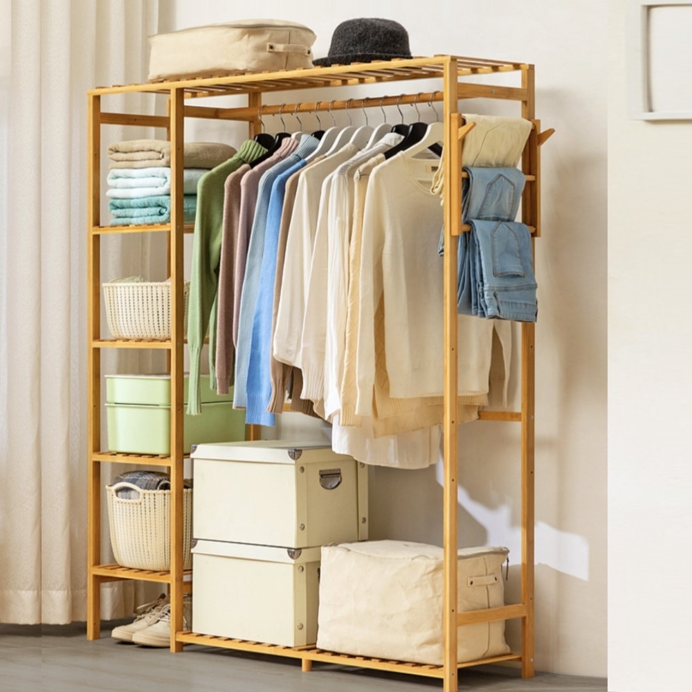 【AOTTO】日式簡約開放式衣櫃 衣帽架 衣櫥(吊衣架 掛衣架)(HA-007)