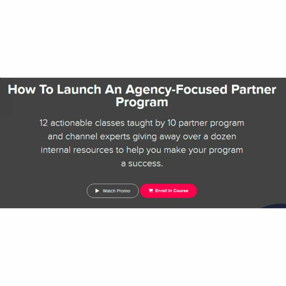 How To Launch an Agency-Focused Partner Program by Alex