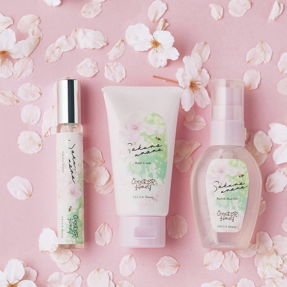 [限定VECUA HONEY Sakura Urara Enrich Hair Oil & Hand Crea