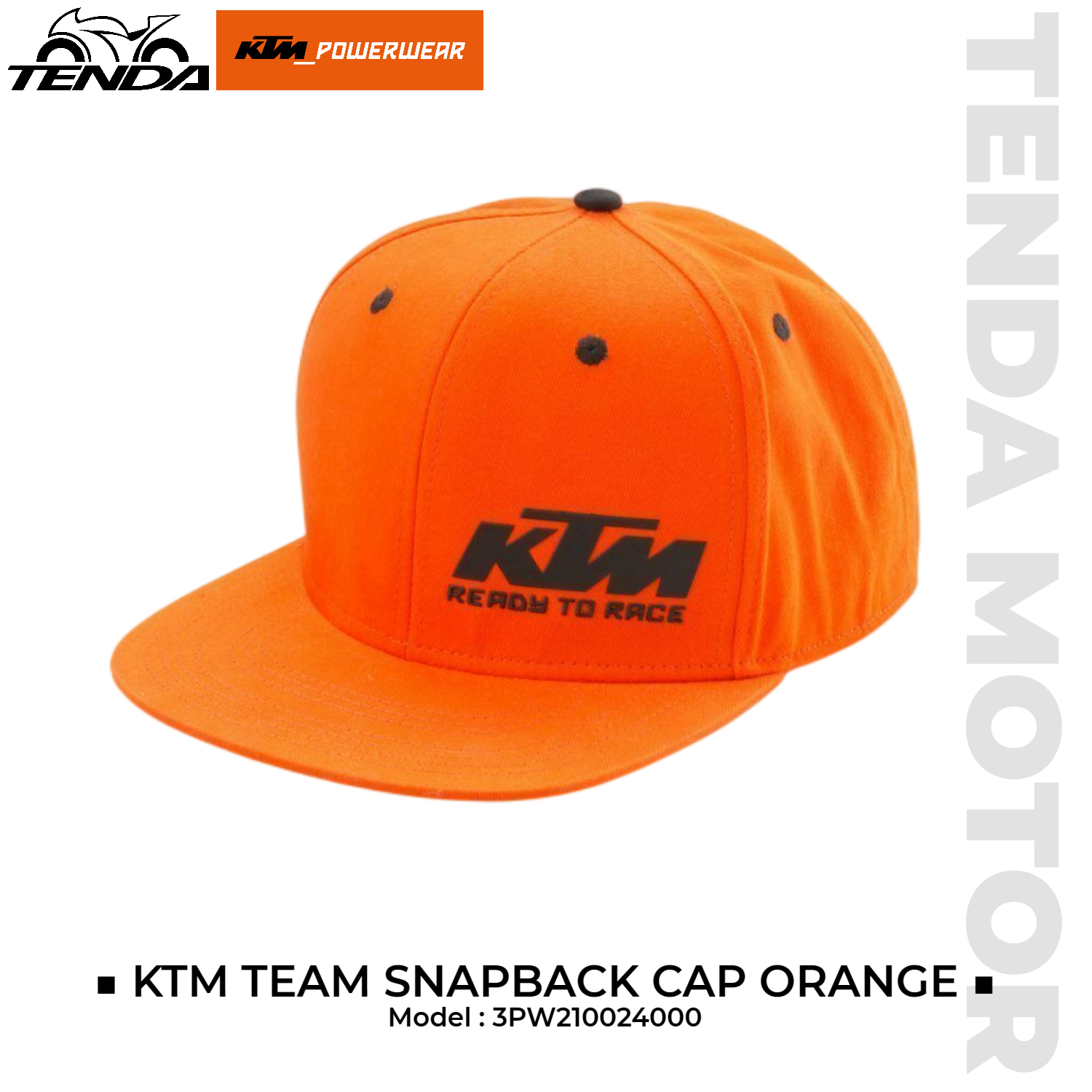 KTM TEAM SNAPBACK CAP ORANGE 棒球帽