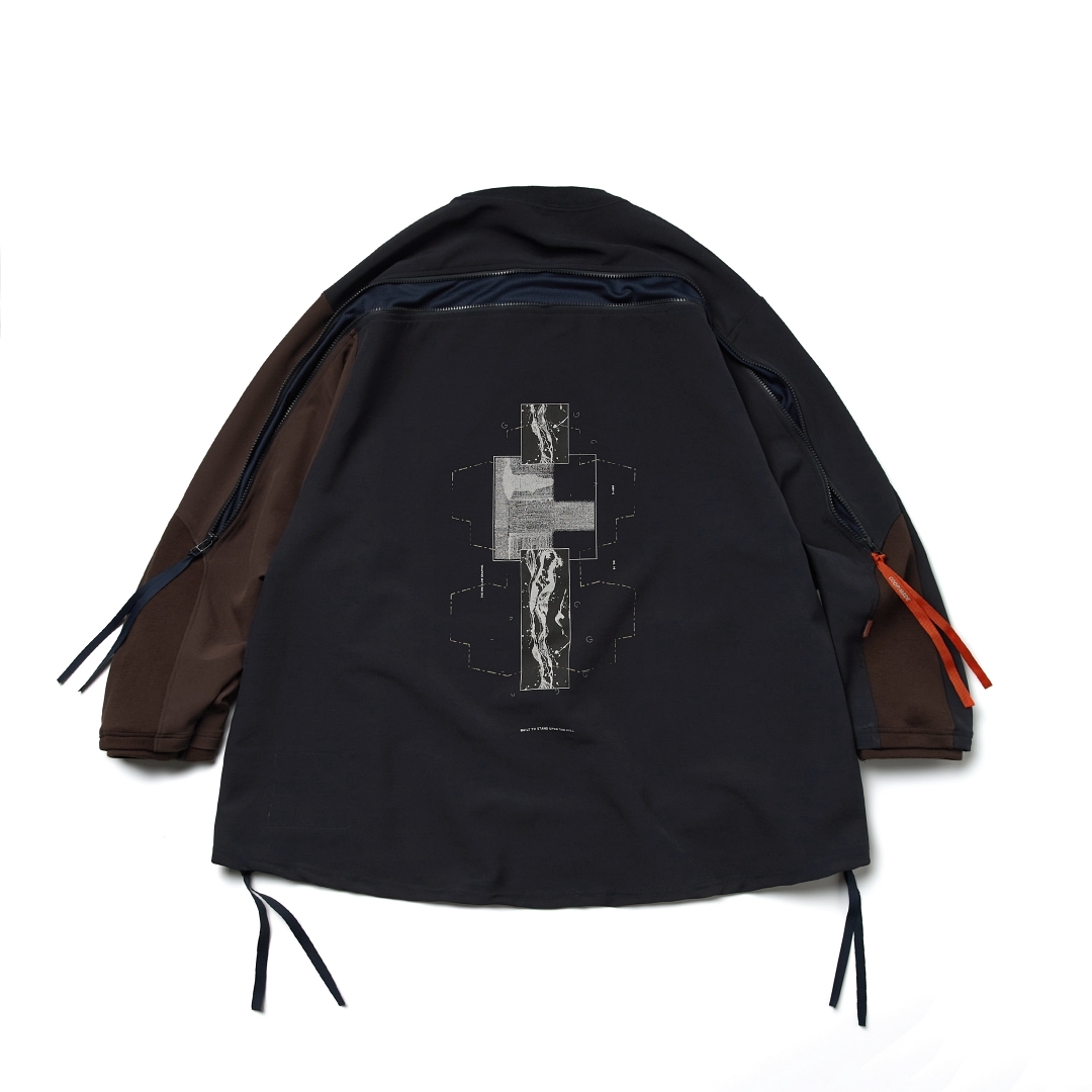 GOOPiMADE® 23 Opening LWN-03 “Zystem” Graphic Wide Crew