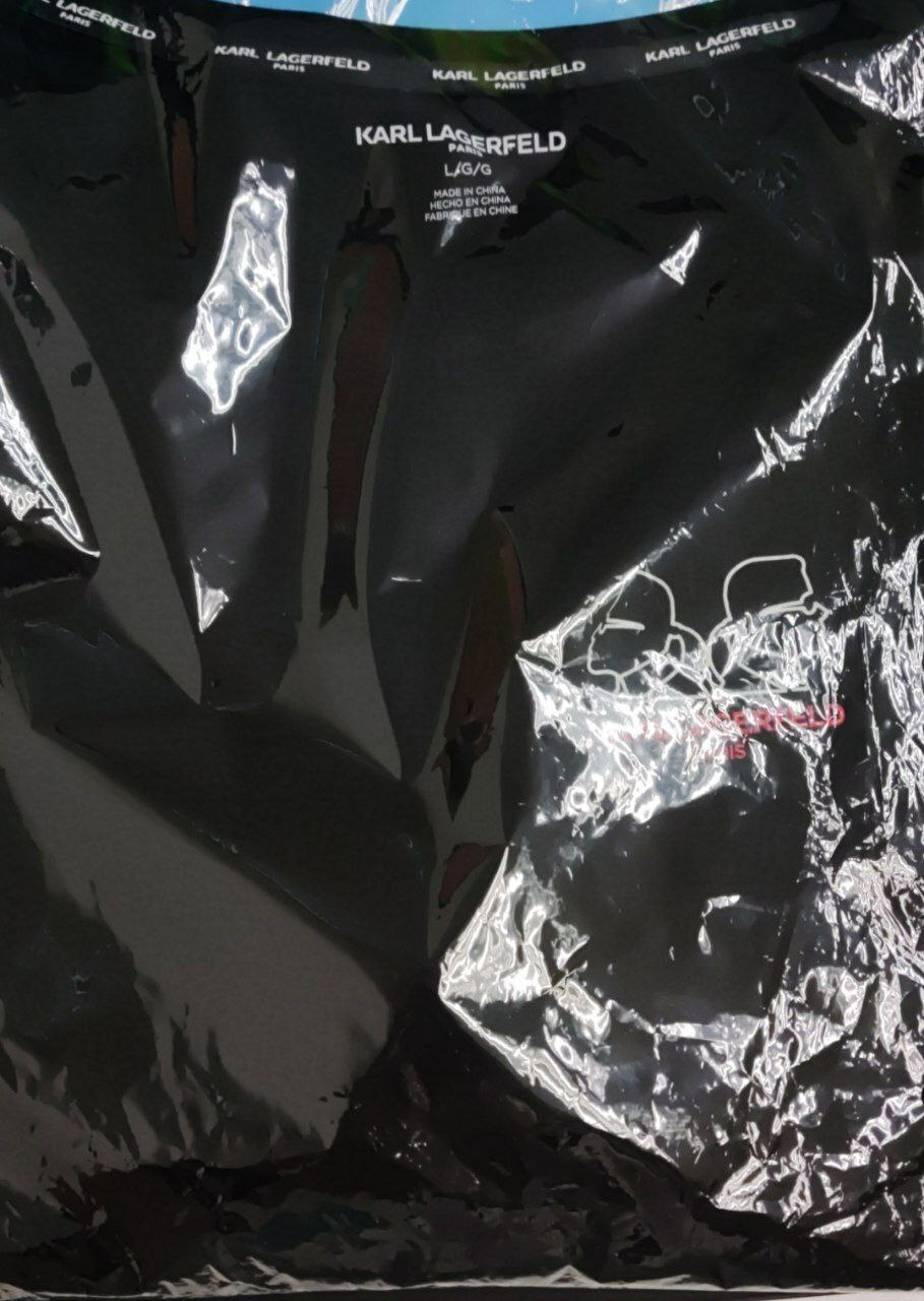 [S] KARL LAGERFELD HEAD LOGO, BLACK, L1EH7887-BLK (SKL522)