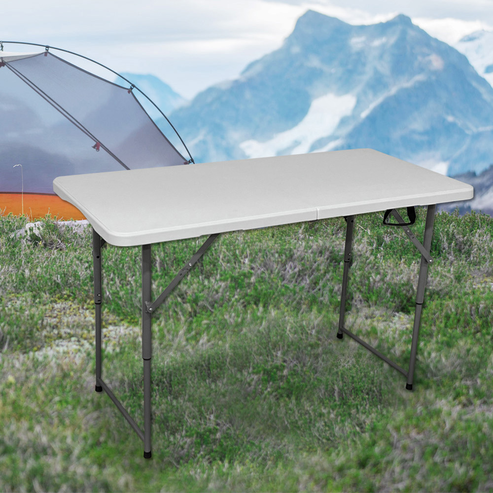 【AOTTO】手提式升降折疊戶外露營桌(折疊桌 餐桌 烤肉 升降桌)(TA-101)