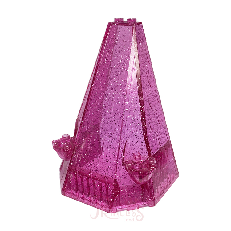 公主樂糕殿 LEGO 樂高 7577 Belville 6x8x9 屋頂 金蔥透明深粉色 33215 M025