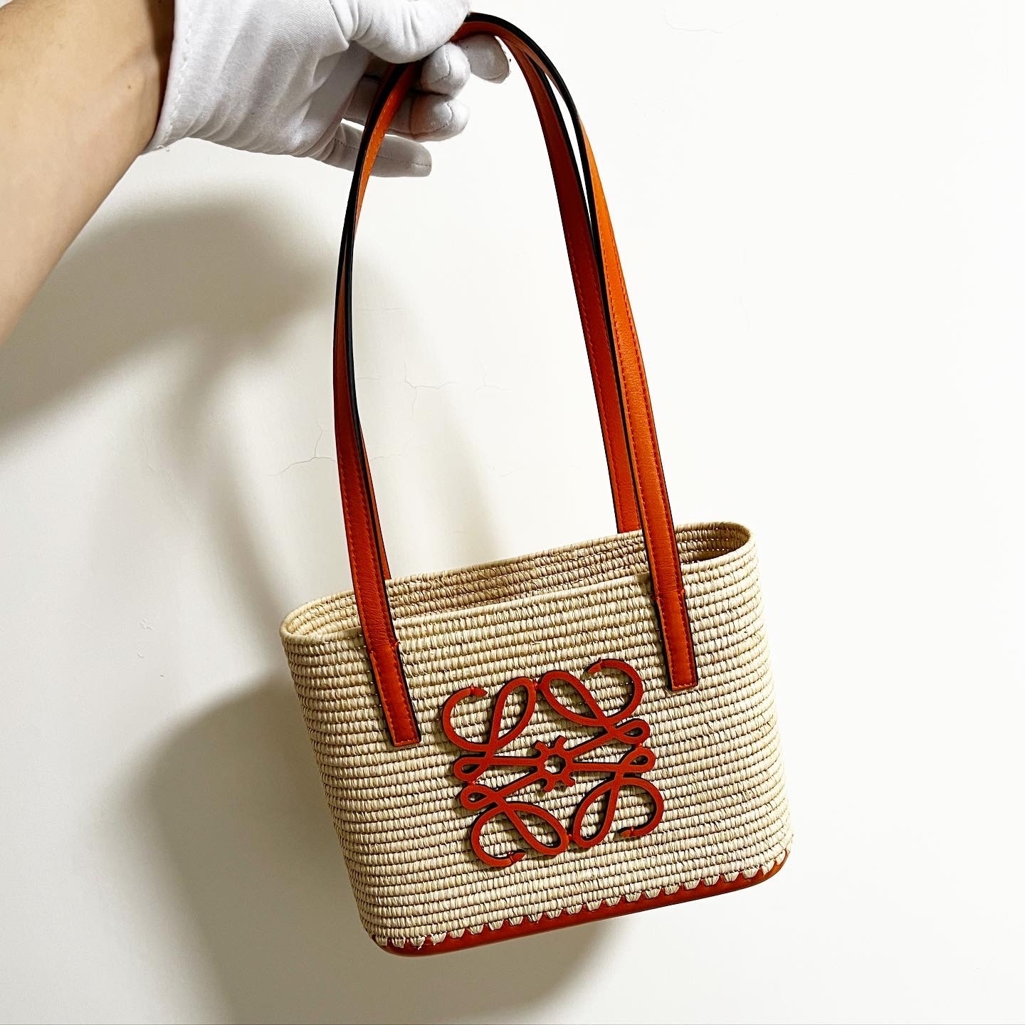 LOEWE Outlet Mini Natural Square Basket