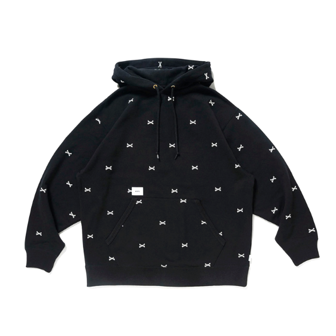 WTAPS ACNE / HOODY / CTPL. TEXTILE 滿版骨頭帽T 黑| FLOMMARKET WTAPS ACNE / HOODY / CTPL. TEXTILE 滿版骨頭帽T 黑| FLOMMARKET