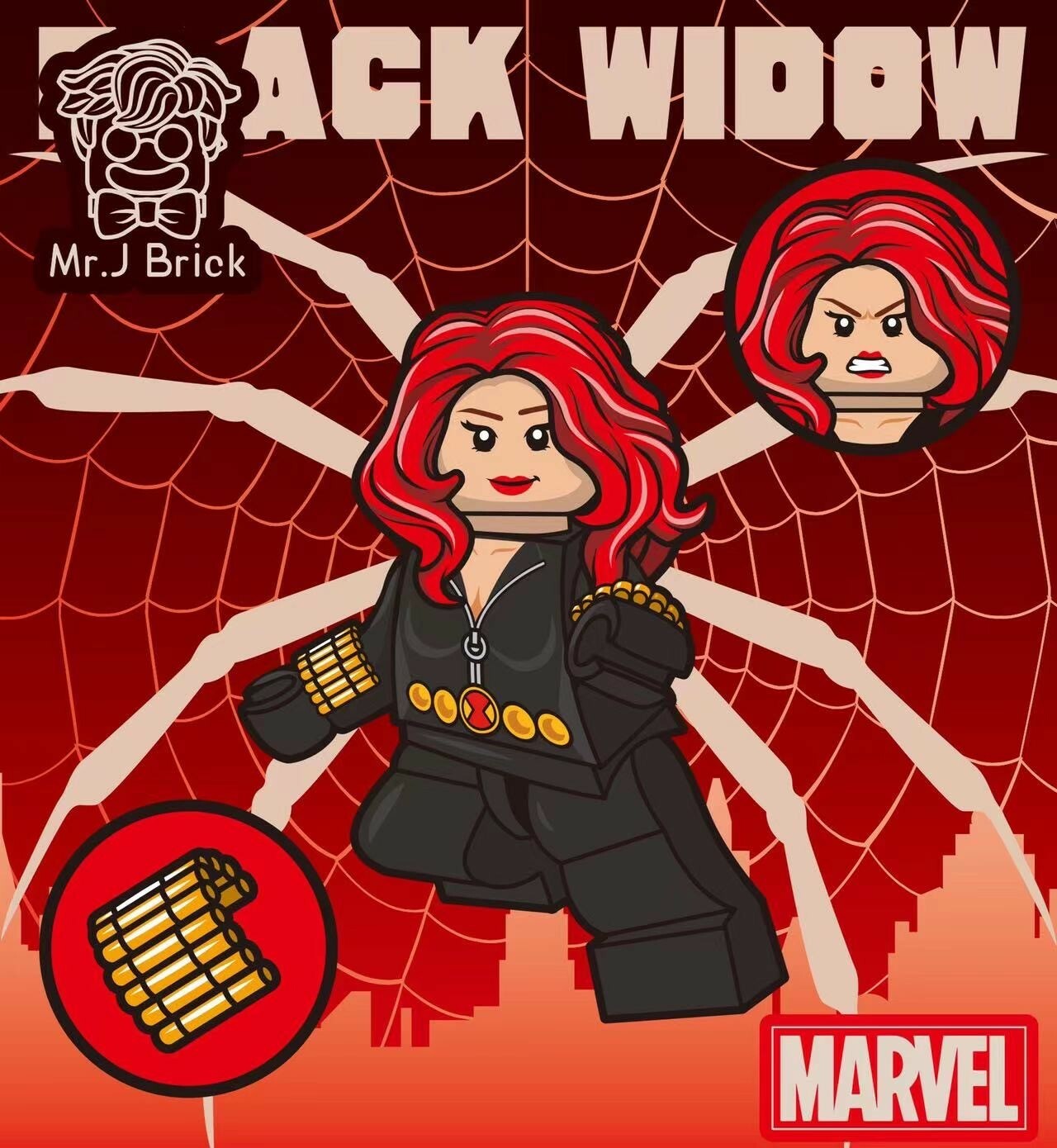 【Mr J Brick】黑寡婦