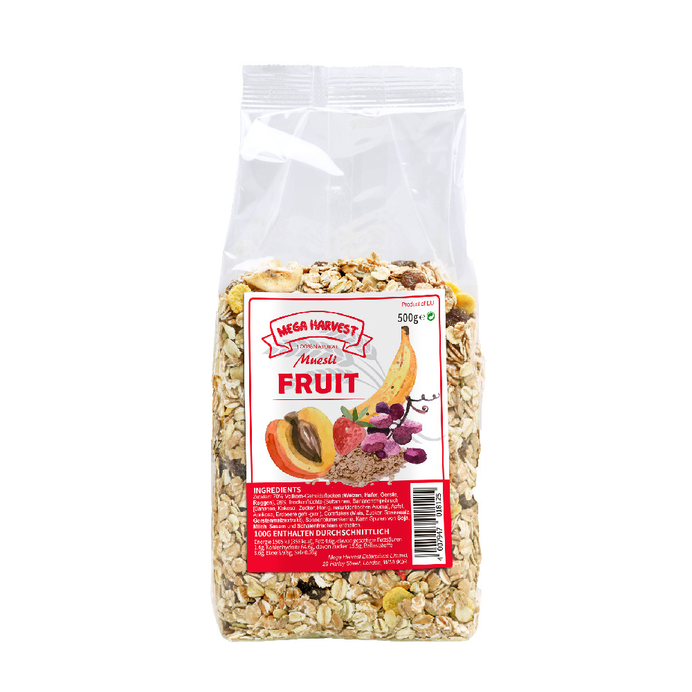 德國 Mega Harvest 什錦水果穀片 Fruit Muesli 高纖低脂