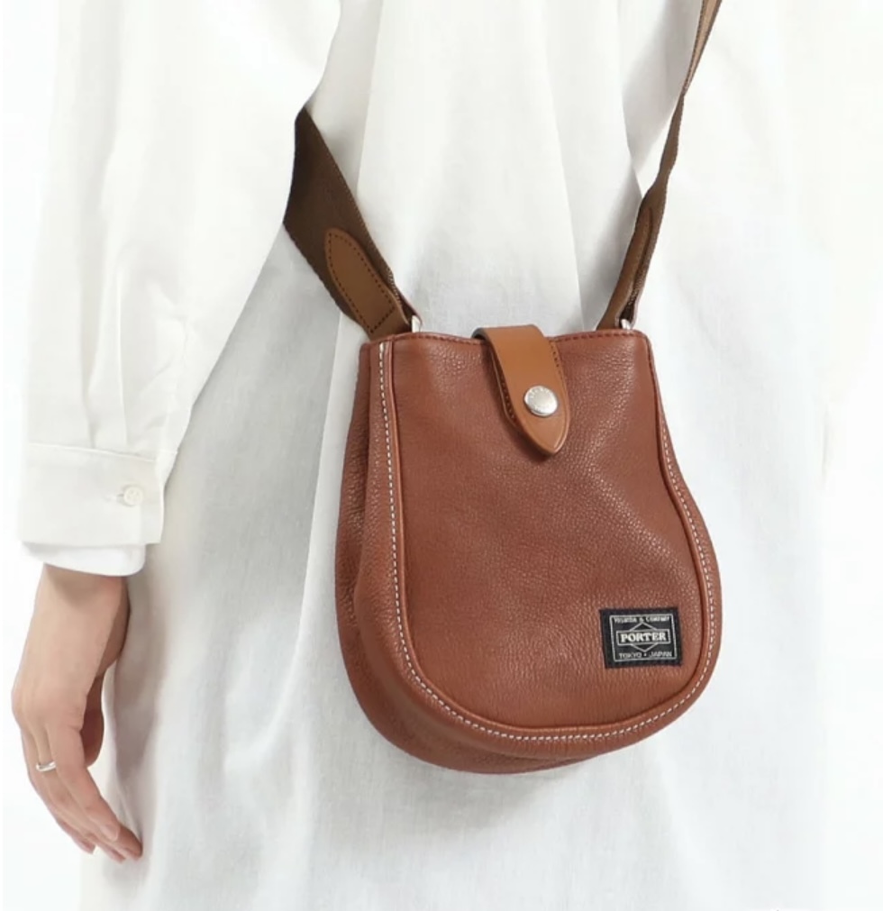 PORTER CISCO SHOULDER BAG S真皮