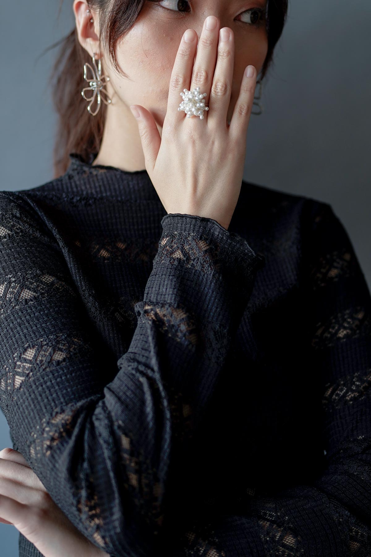 Ring: firework pearl - 2 items for free shipping