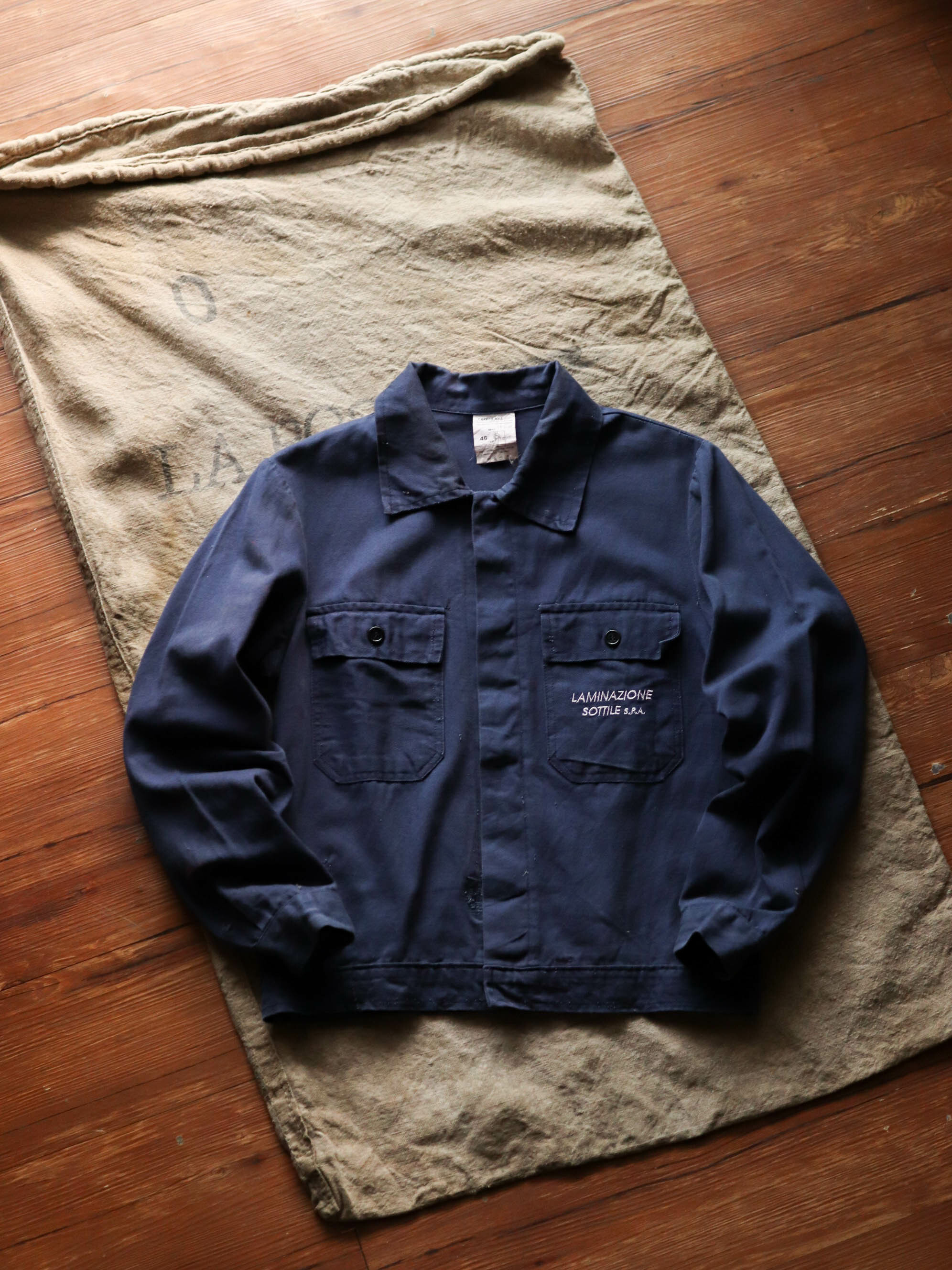 2000's Italian Work Jacket / 2000's 義大利 雙口袋 短版 工作夾克