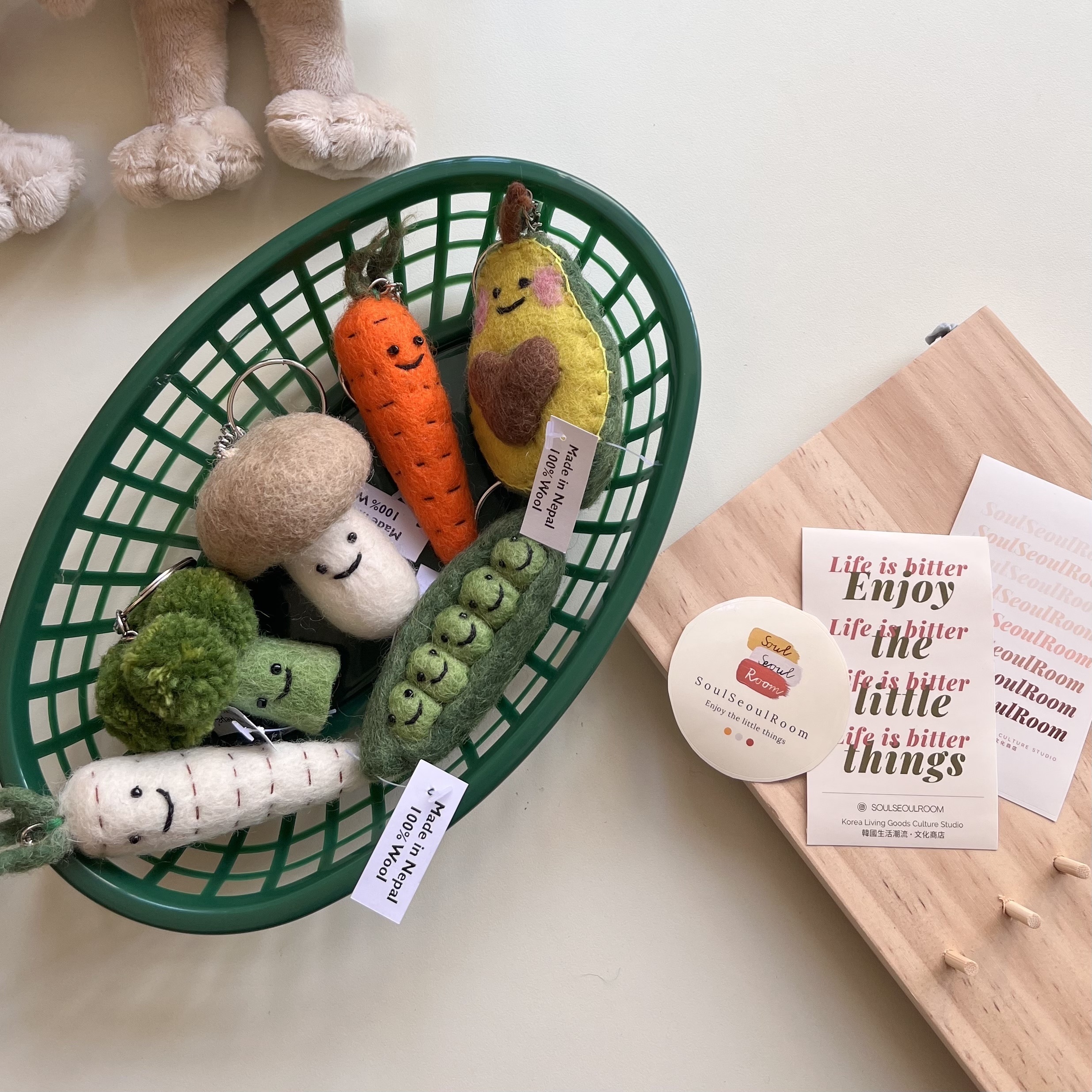 Handmade Vegetable Friends Doll Keyring 蔬菜系列 公仔鎖匙扣
