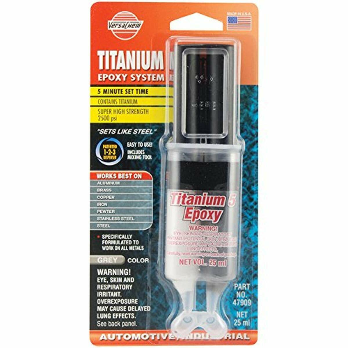 VersaChem 47909-12PK Titanium Epoxy System - 25 ml Tube