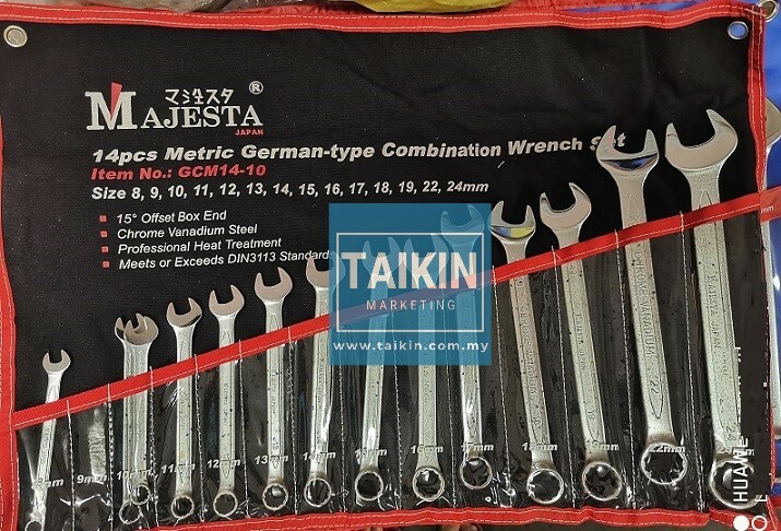 Majesta 14 Pieces German-Type Combination Wrench Set 8m
