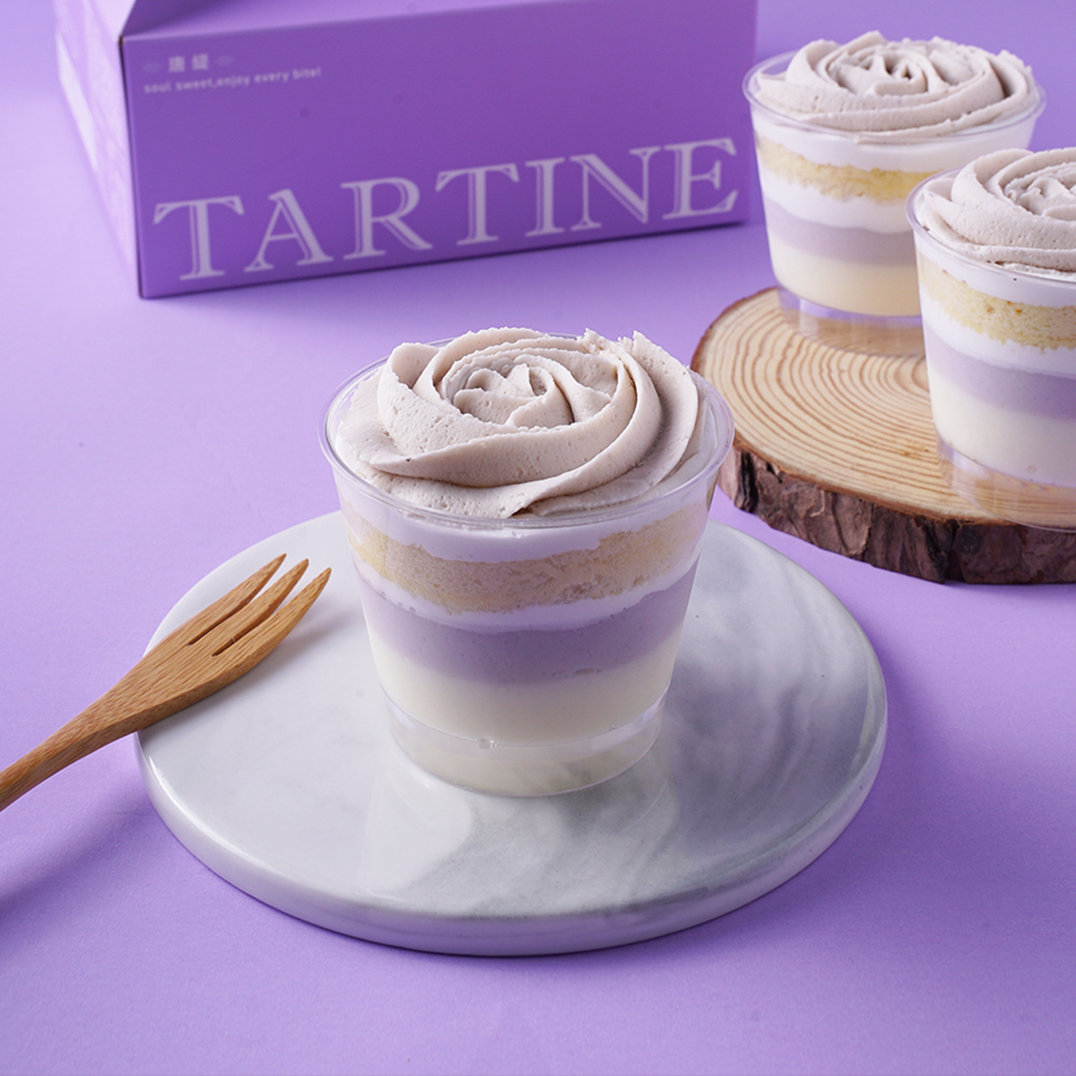 芋頭椰香杯杯4入 - 唐緹TARTINE