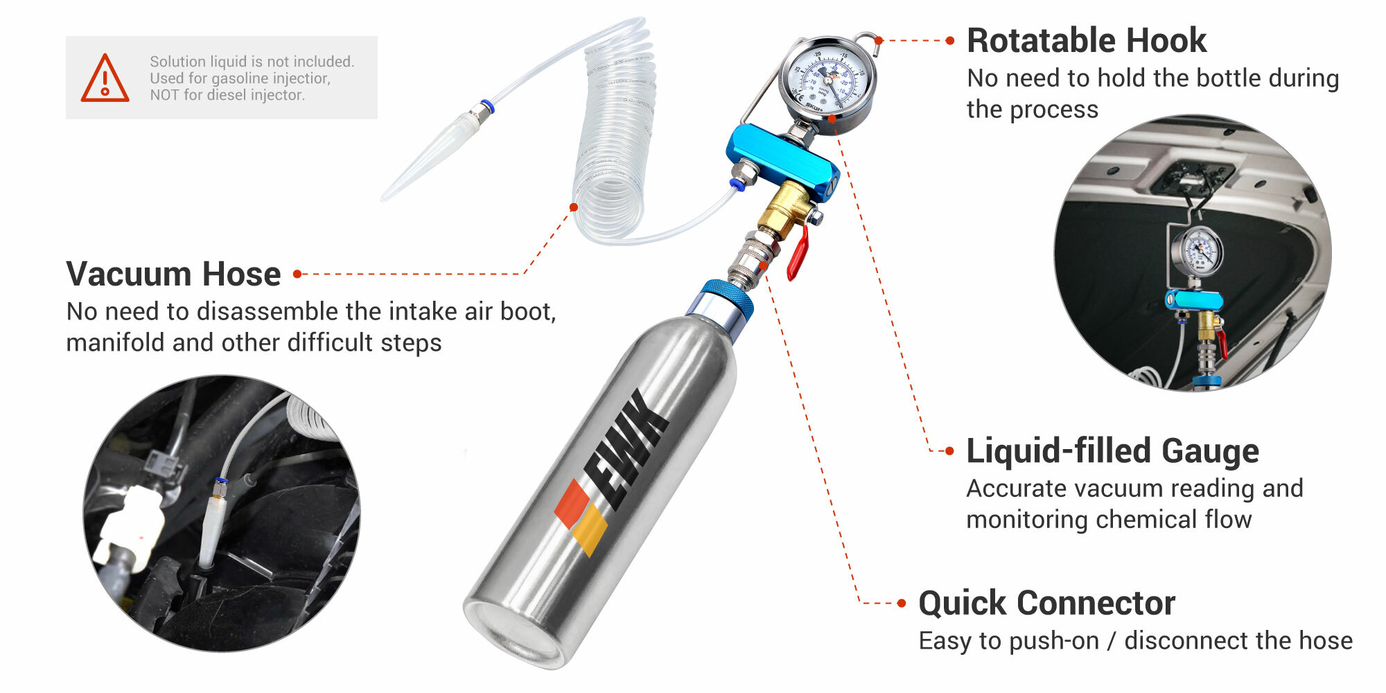Fuel Injection, Vacuum System Cleaner Canister | EWK