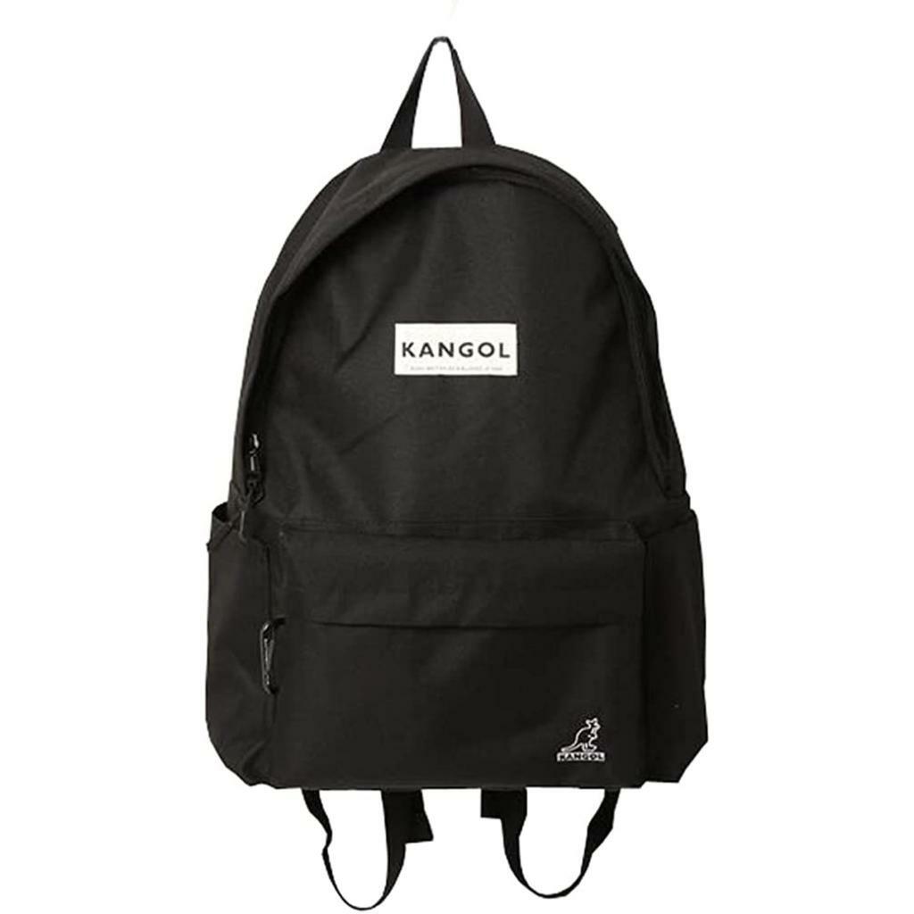 【💥日本直送】Kangol 背囊 背包 書包 雙肩包 帶登山扣 BOX標誌 黑色