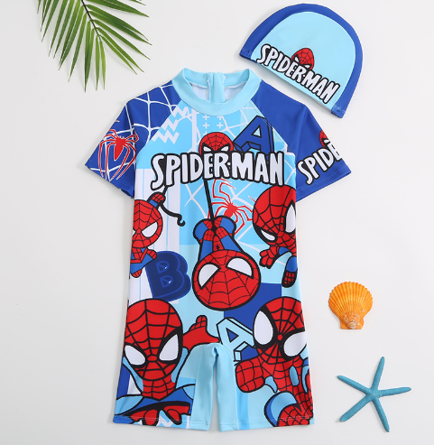 中小童連體遊泳衣速幹套裝SW-0067