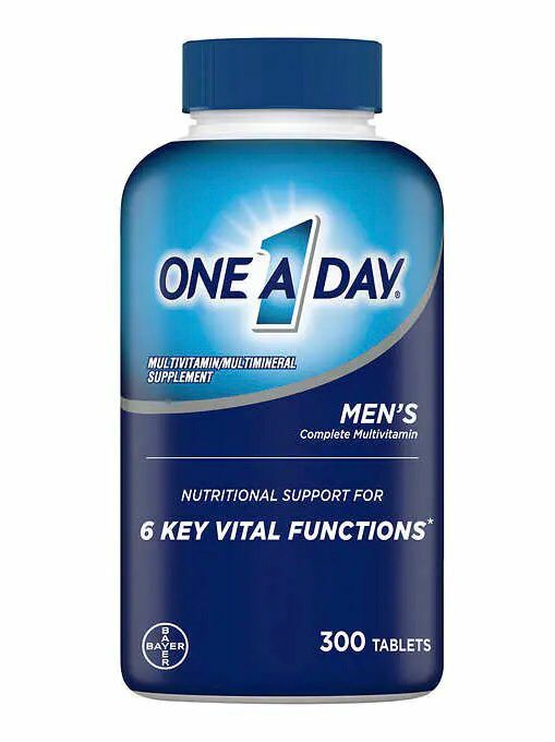 美國拜耳Bayer One-A-Day 綜合維他命(適合50嵗以下男仕) ,300粒裝
