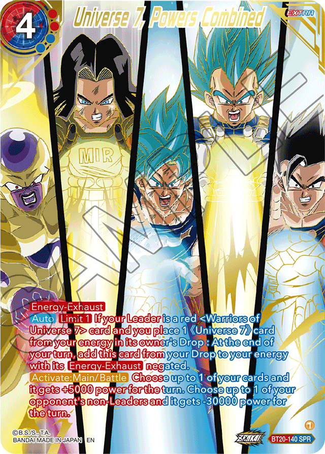BT20-140(SPR)Universe 7, Powers Combined