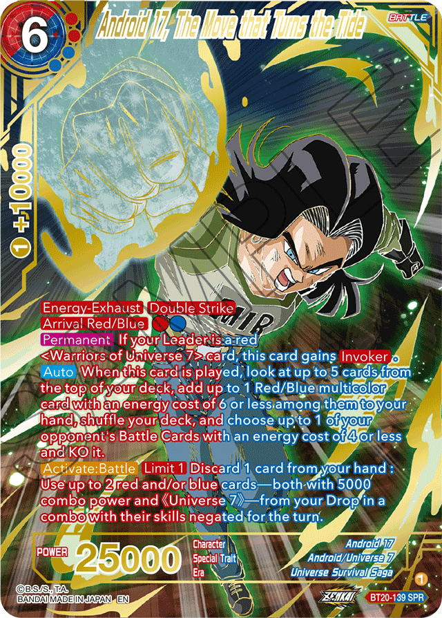 BT20-139(SPR)Android 17, The Move that Turns the Tide