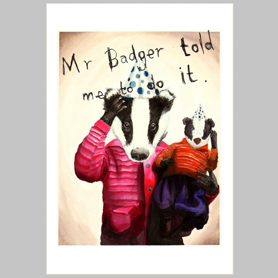 Mr Badger 設計海報