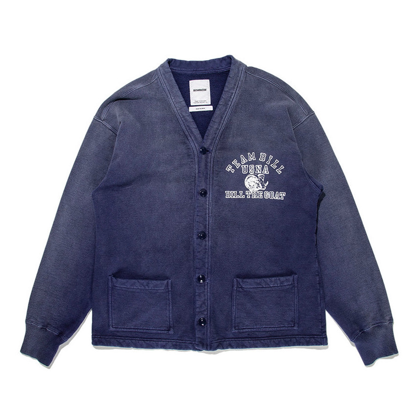 BOW WOW - BILL THE GOAT SWEAT CARDIGAN / BLACK AGEING