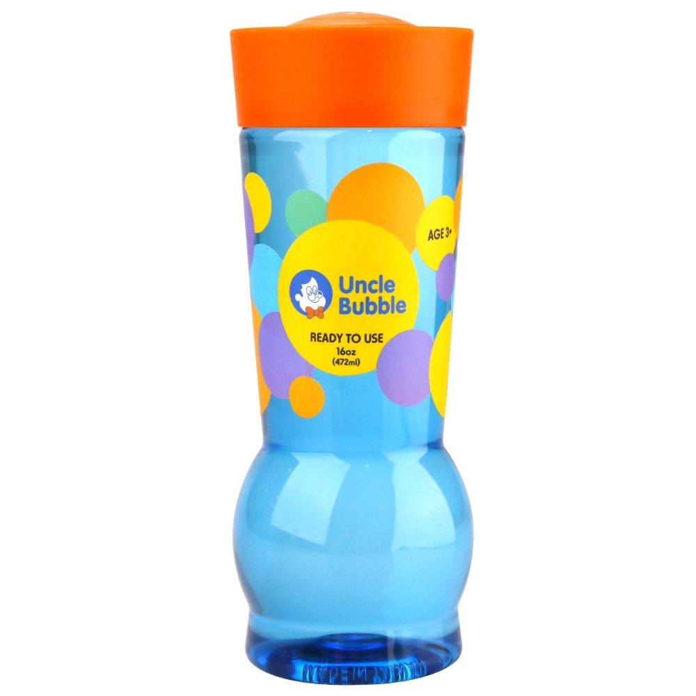 Uncle Bubble 七彩連續泡泡水16oz (橘蓋)