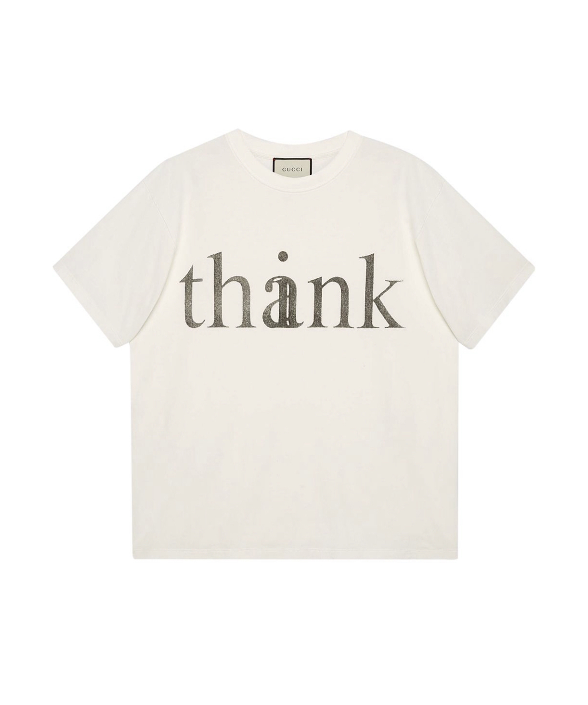 Gucci oversized think/thank T-shirt
