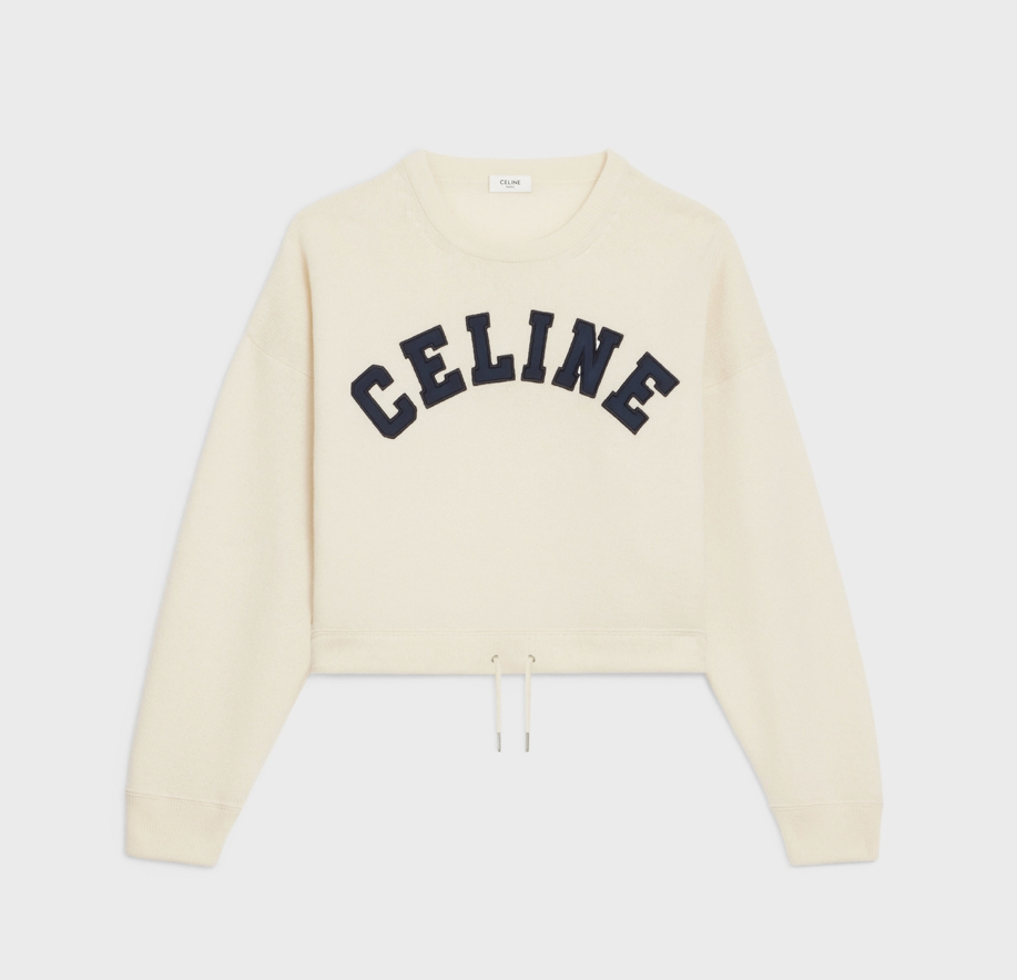 Celine athletic sweater in cashmere wool