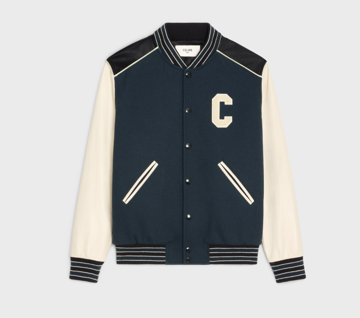 Celine oversized teddy jacket in textured wool