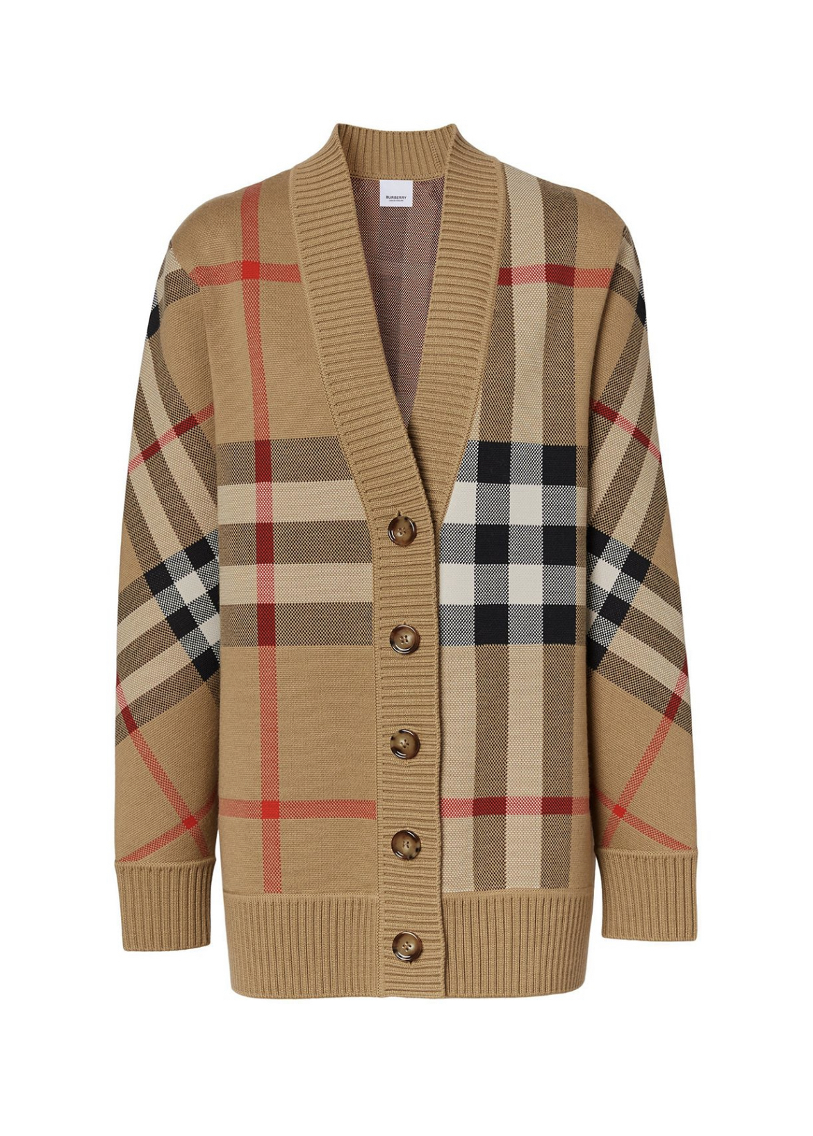 Burberry vintage check V neck cardigan